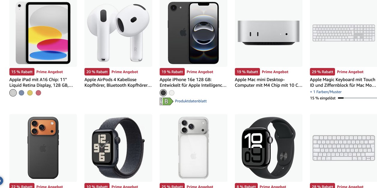 Amazon Prime Deal Days: Zahlreiche Apple-Produkte zum Schnäppchenpreis!
